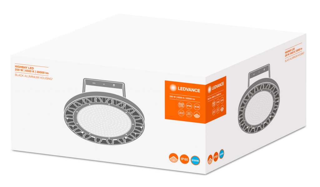 HIGHBAY LED 250 W 6500 K BK-LEDVANCE – Nova Business Company