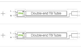 LUXRAM TECHTOUCH LineX Batten T8 1.2m*2 Single-end T8 TUBE 2090128 ...