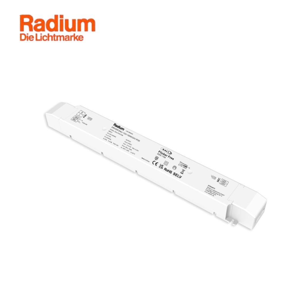 Radium Appareillage de commande de bande LED, DRIVER DALI 1CH 150W/24V ...