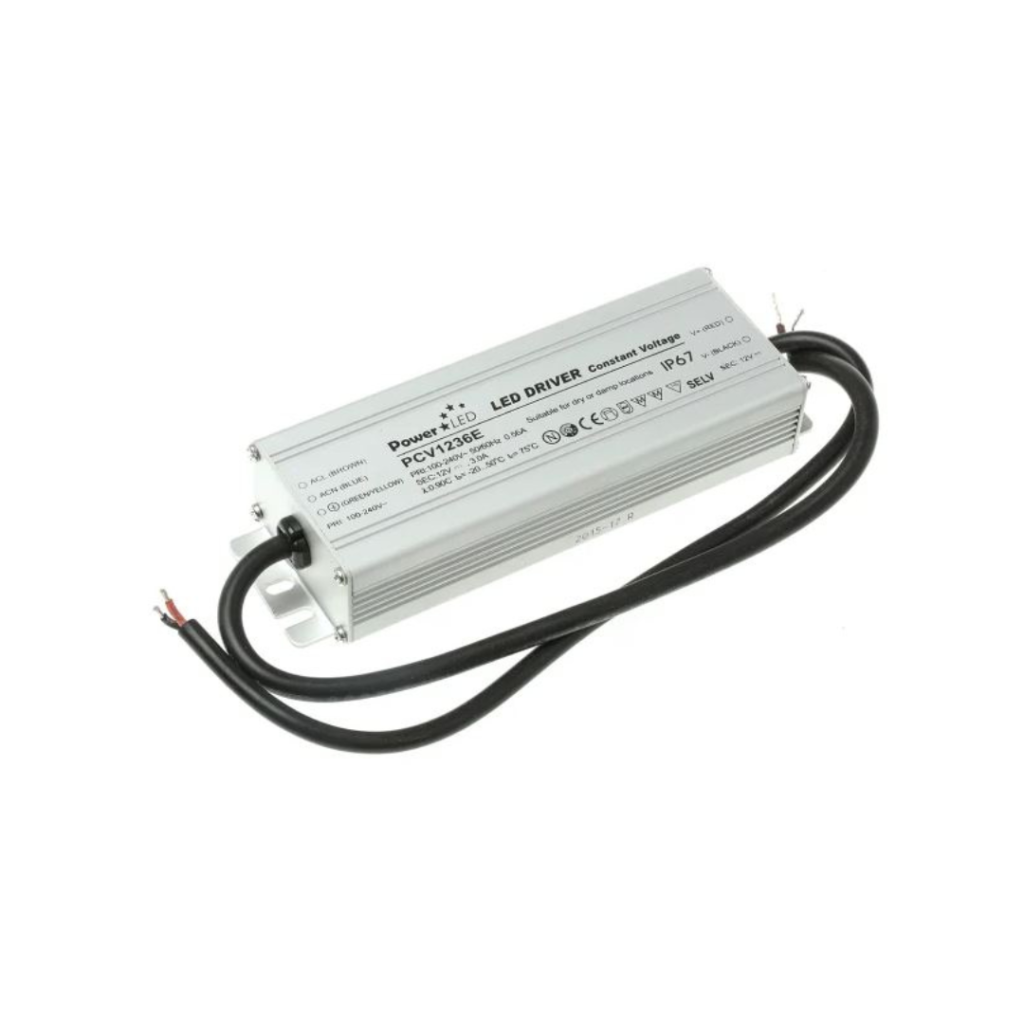 Appareillage de commande de bande LED, DRIVER 12V 3A, 36W, IP65 PCV ...